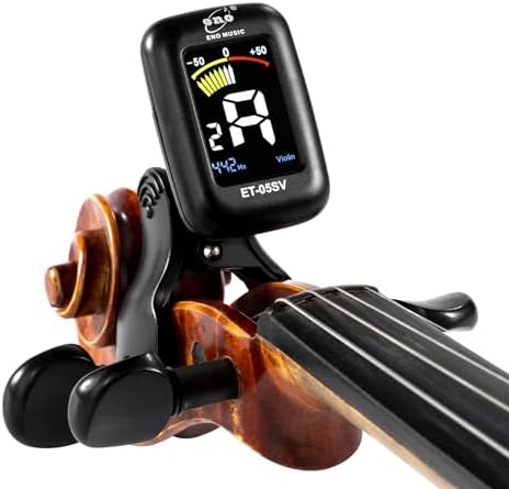 Professional Violin Viola Tuner, Colorful LCD Display Easy Control Clip ...