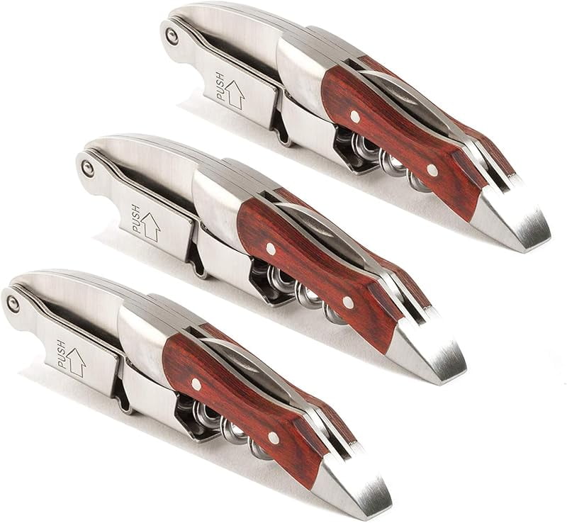 Professional Waiter Corkscrew Wine Key for Bartenders Set of 3,With ...