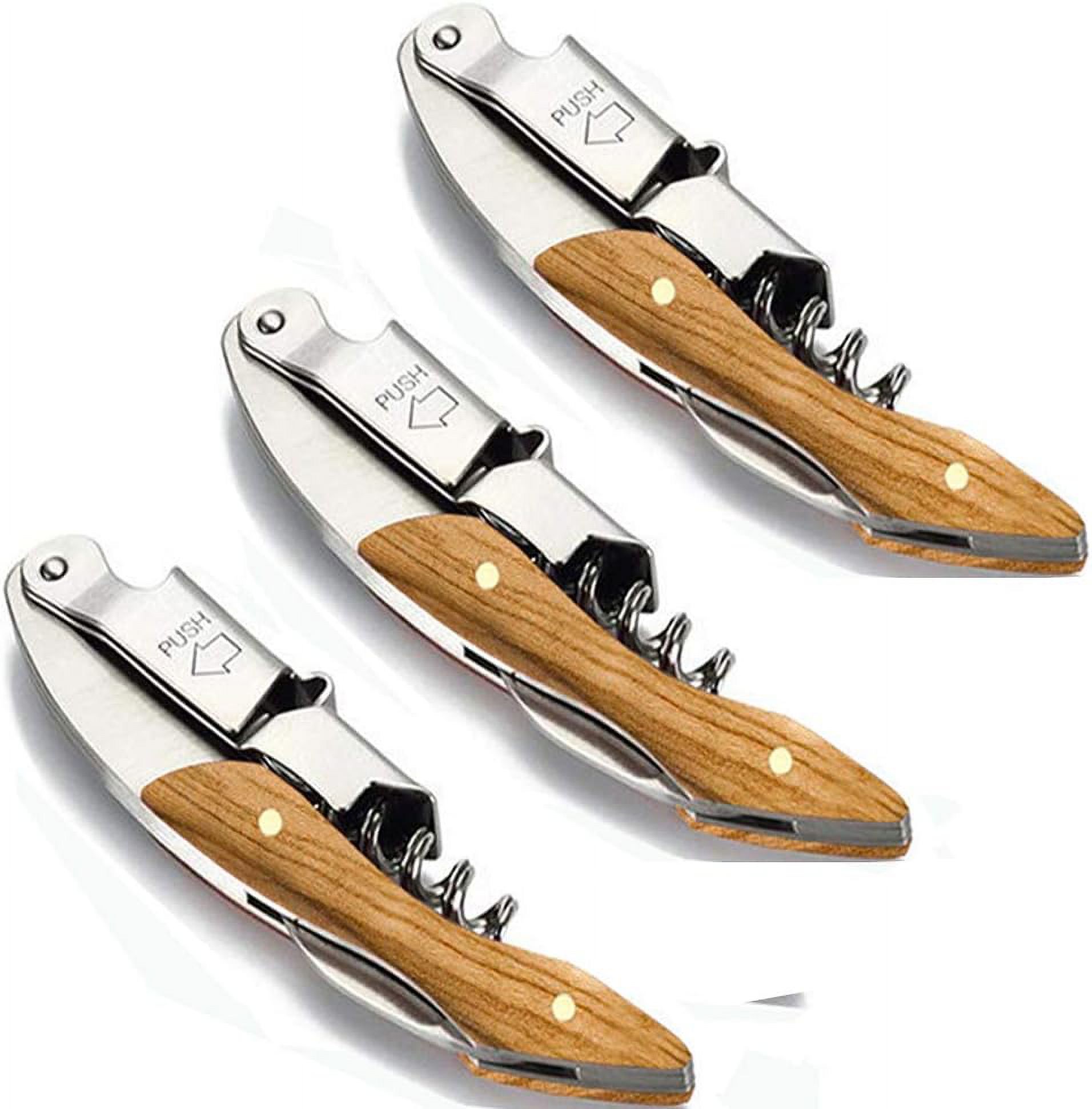 Professional Waiter Corkscrew Wine Key for Bartenders Set of 3,With ...