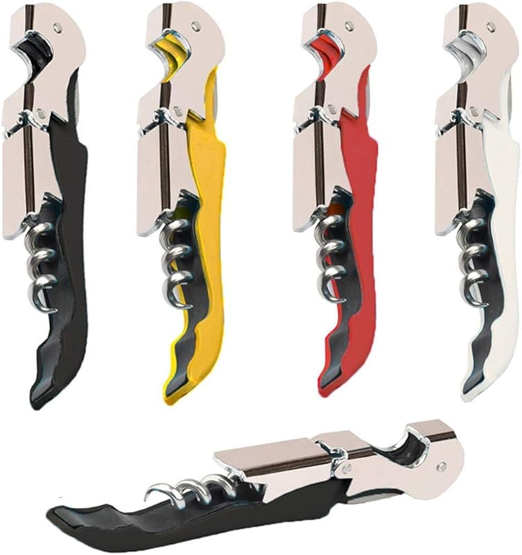 Professional Waiter Corkscrew Wine Openers Set (4 PCS),Upgraded with Heavy Duty Stainless Steel ...