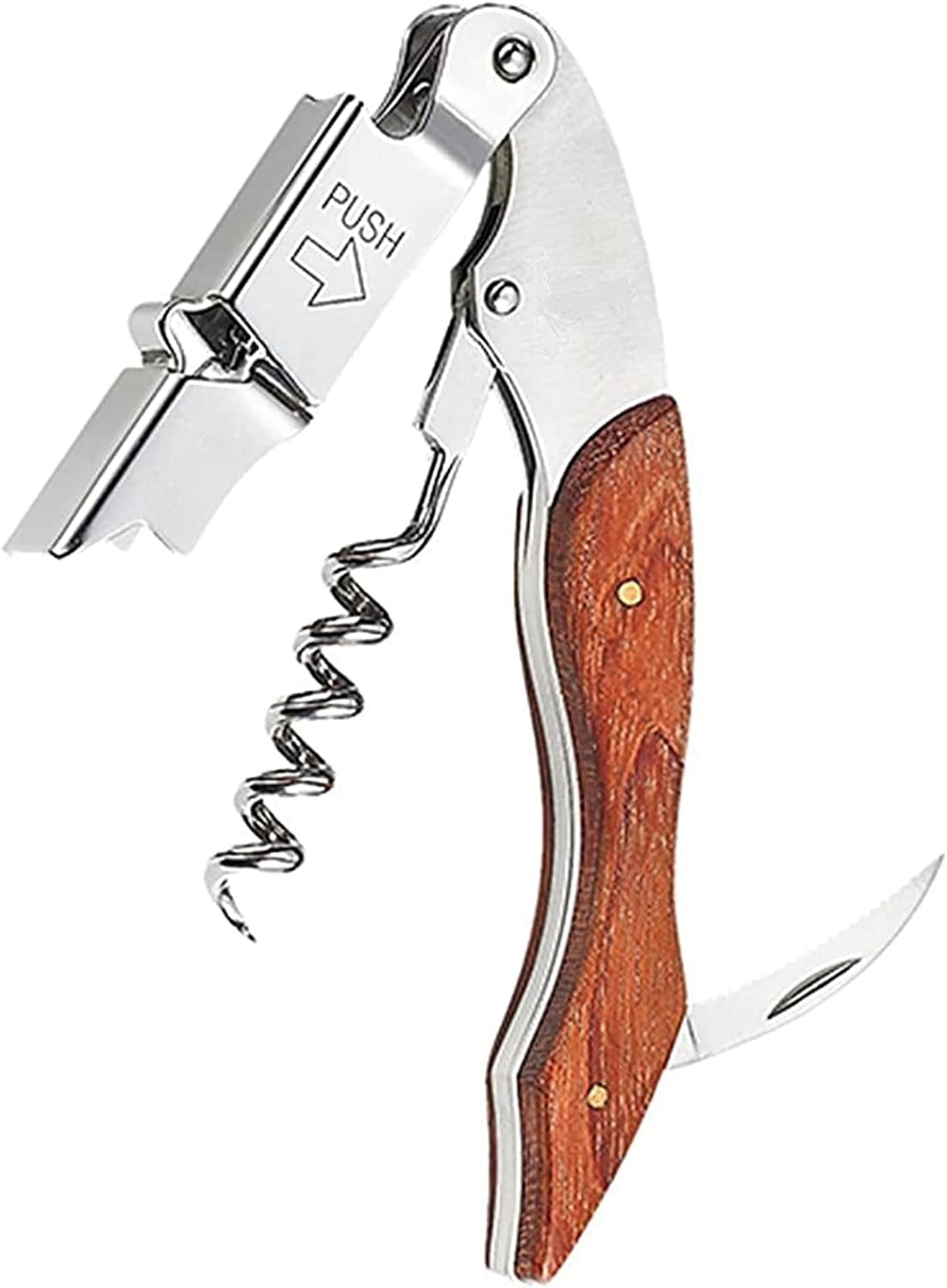 Professional Waiters Corkscrew Bottle Opener 3-in-1 Key Tool with Foil ...