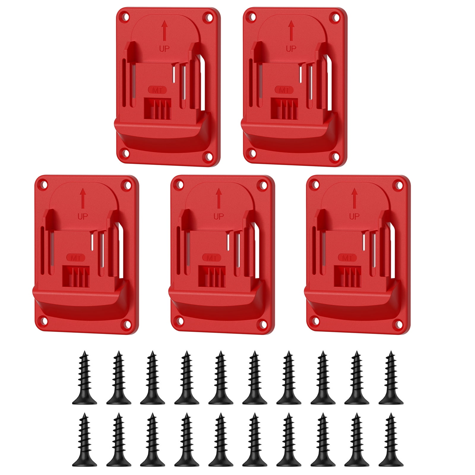 Professional Wall Mount Brackets 5 Pack For 18V Electric Tool Solid ABS ...