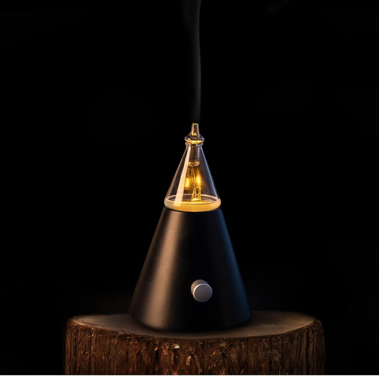 Professional Waterless Essential Oil Diffuser with Night Light, Wood ...