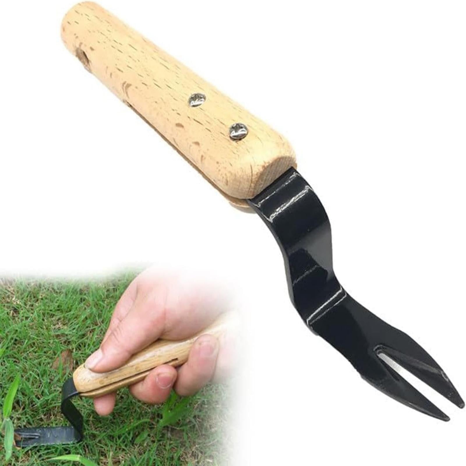 Professional Weeding Tool - Root Lifter & Weed Remover with Angled ...