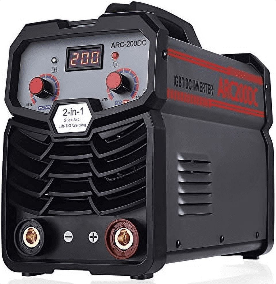 Professional Welding Machine, 200 Amp Stick Arc DC Welder, 80% Duty ...