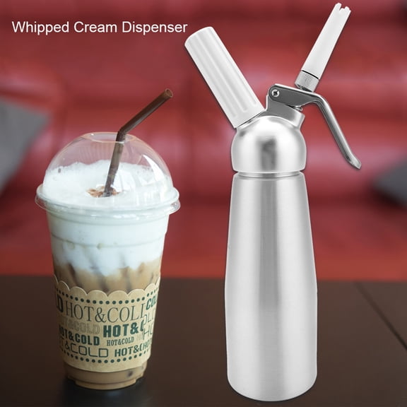 Portable Aluminum Whipped Cream Canister, Dessert Butter Whipper, Foam ...