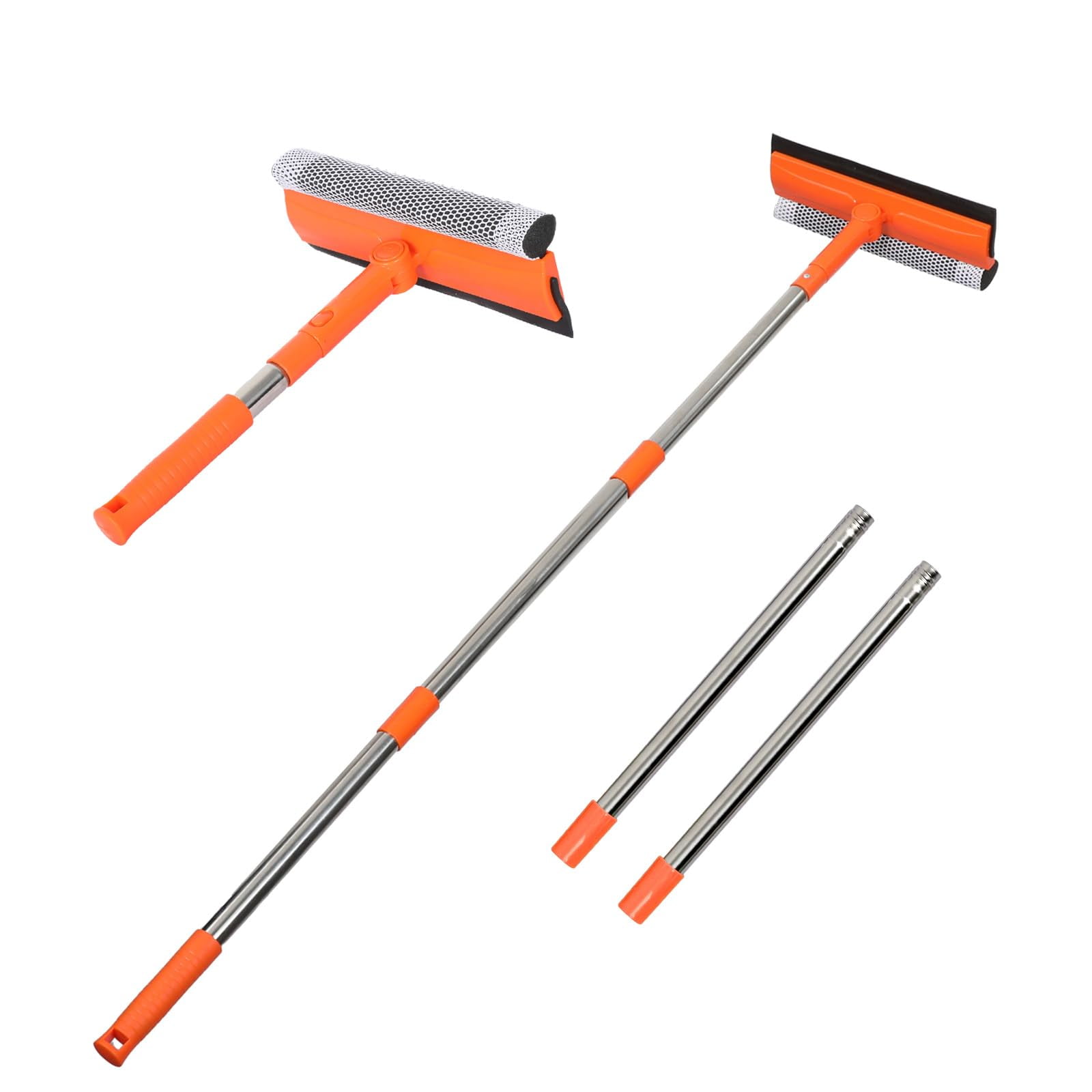 Professional Window Squeegee,2 in 1 Squeegee Window Cleaner with Long ...