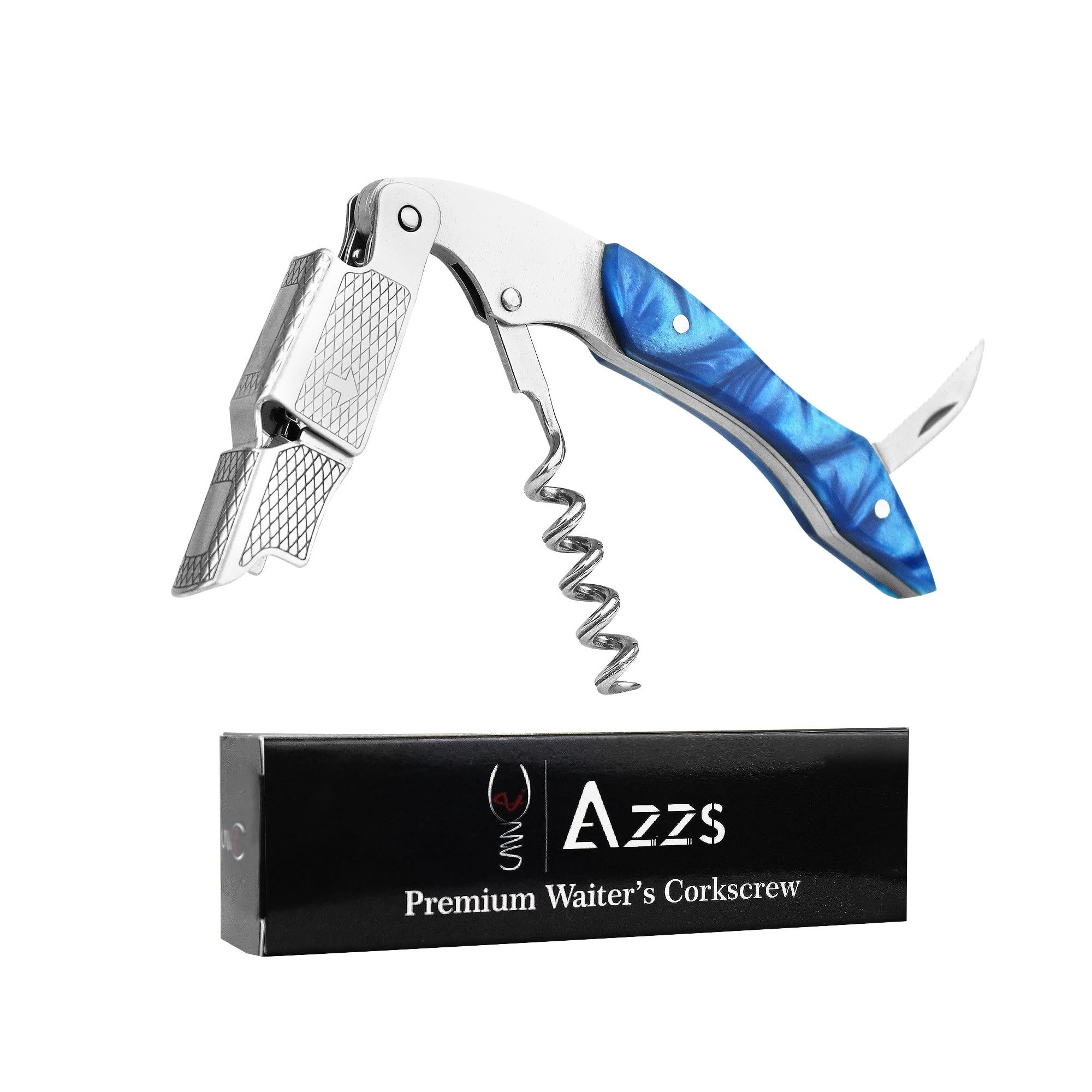 Professional Wine Opener and Foil Cutter Set with Wooden Handle ...