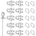 Professional Wire Rope Clamps Pack of 10 Weatherproof Hardware Cable U ...