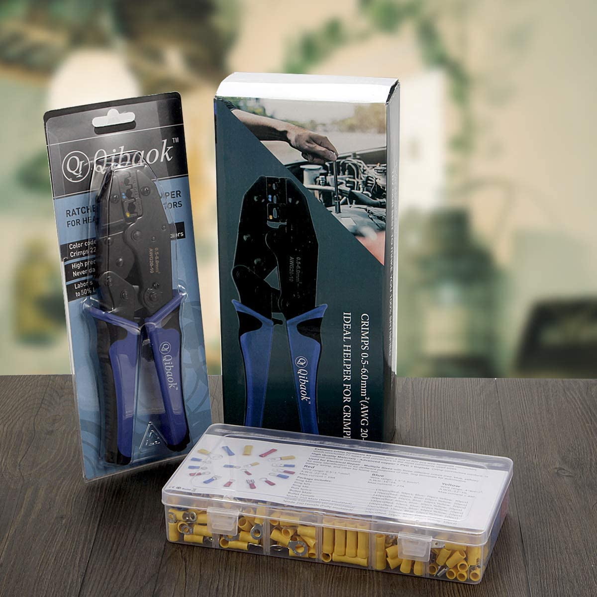 Professional Wire Terminal Crimper Tool Kit with 800pcs Connectors ...