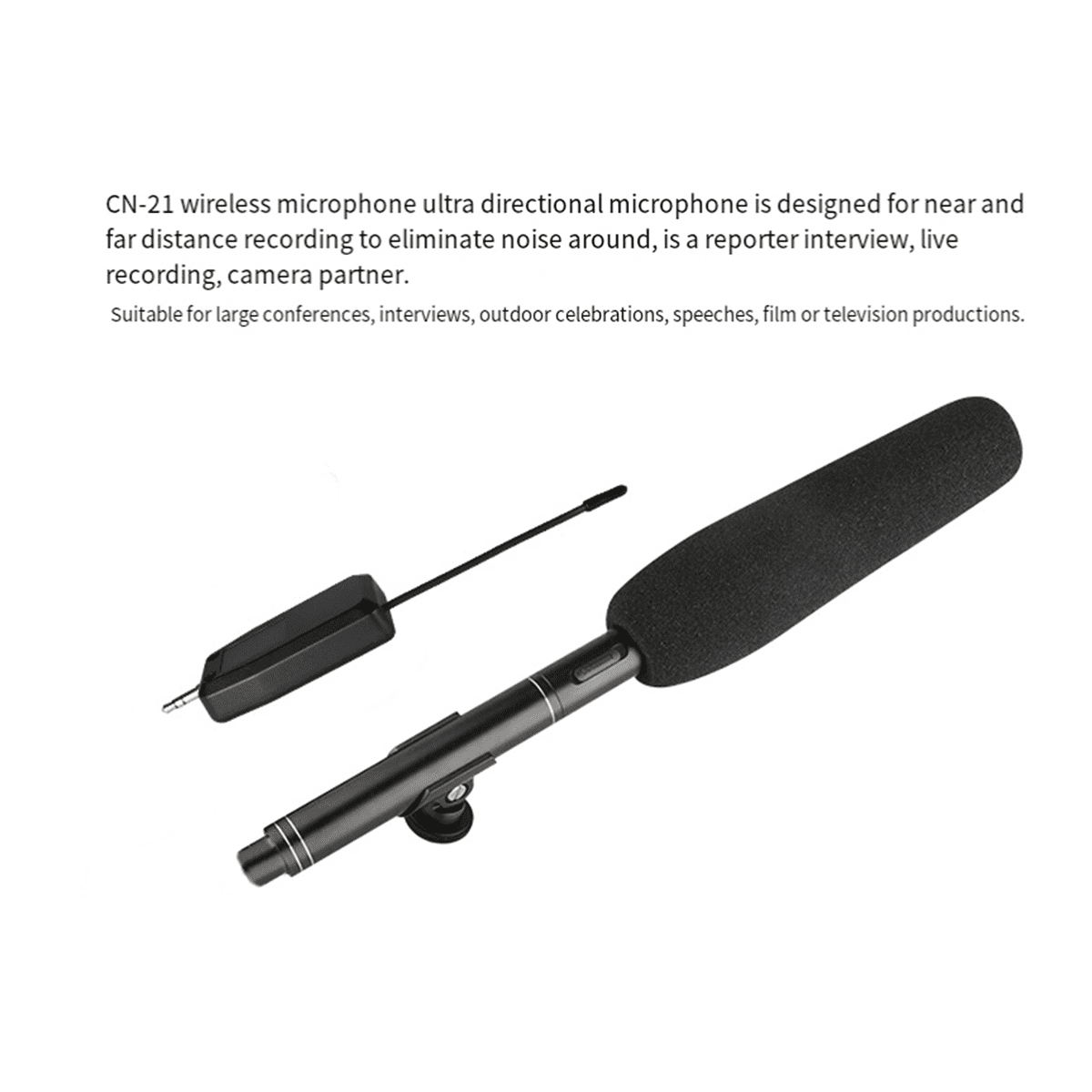 Professional Wireless Condenser Microphone Interview Recording Vlog ...