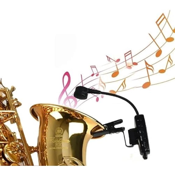 Professional Wireless Instrument Microphone UHF for Saxophone Trumpet ...