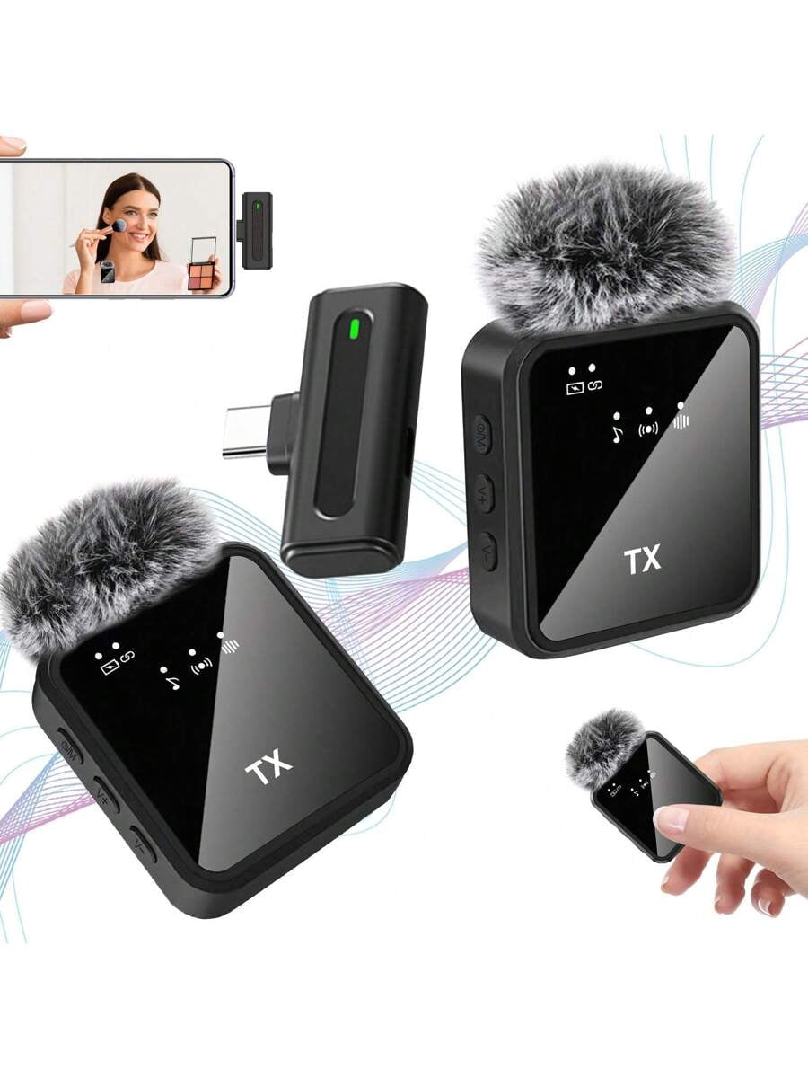 Professional Wireless Lavalier Lapel Microphone Compatible With Iphone ...