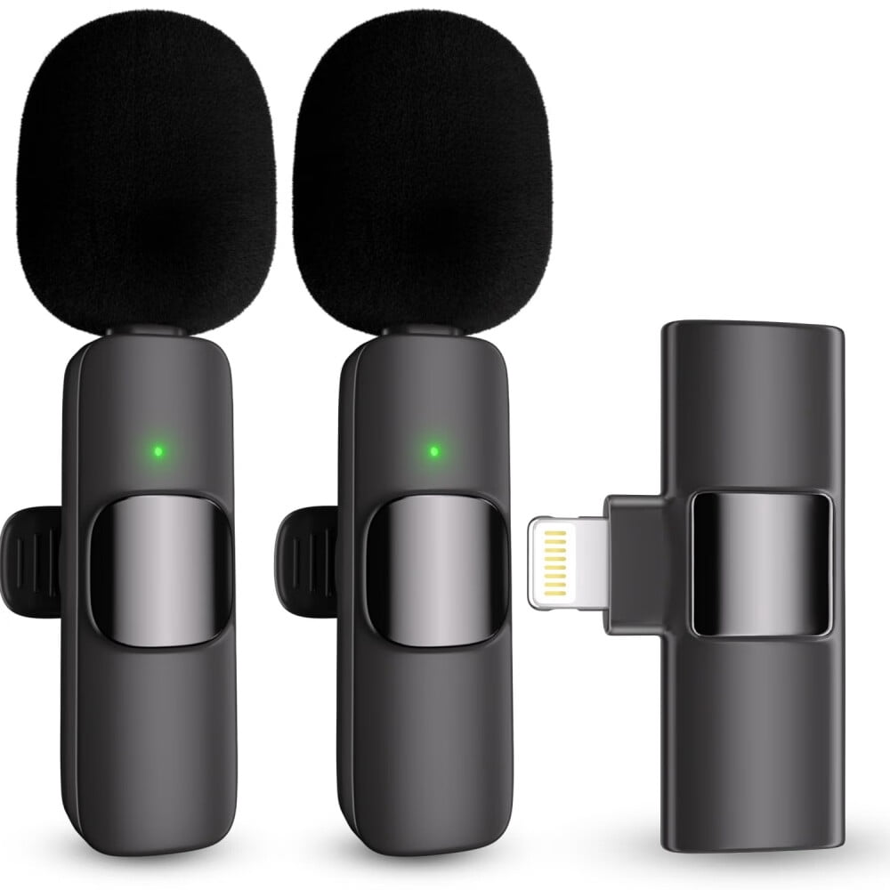 Professional Wireless Lavalier Lapel Microphone for iPhone,iPad ...