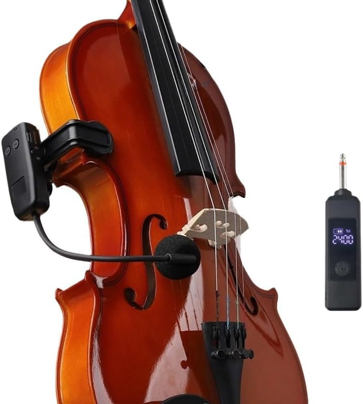 Professional Wireless Violin Microphone, Violin Pickup Clip-on ...