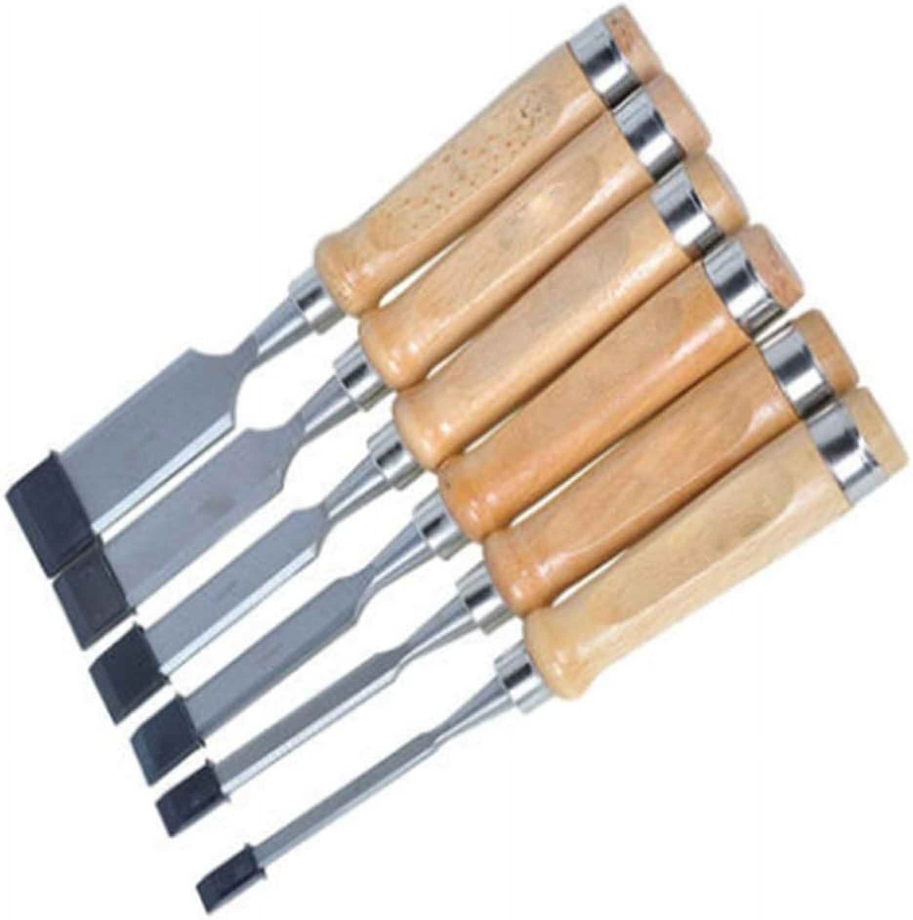 Professional Wood Carving Chisel Set - 6 Piece Sharp Woodworking Tools ...