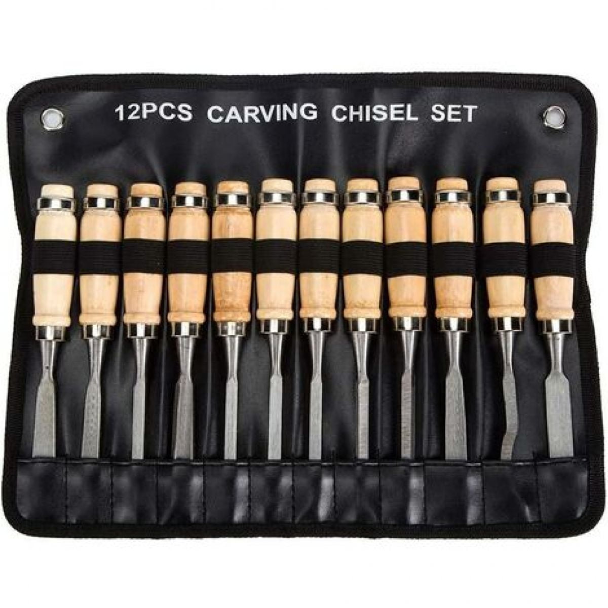 Professional Wood Chisel Set - 12 Piece Sharp Woodworking Tool Set with ...
