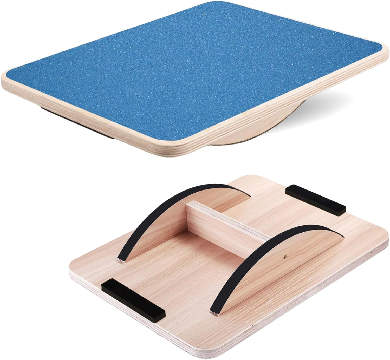 Professional Wooden Balance Board for Leg Workout, 350LBS Capacity ...