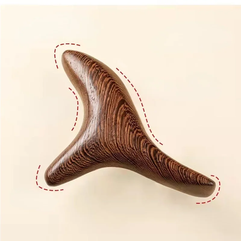 Professional Wooden Gua Sha Tool for Trigonometric Points Lymphatic ...