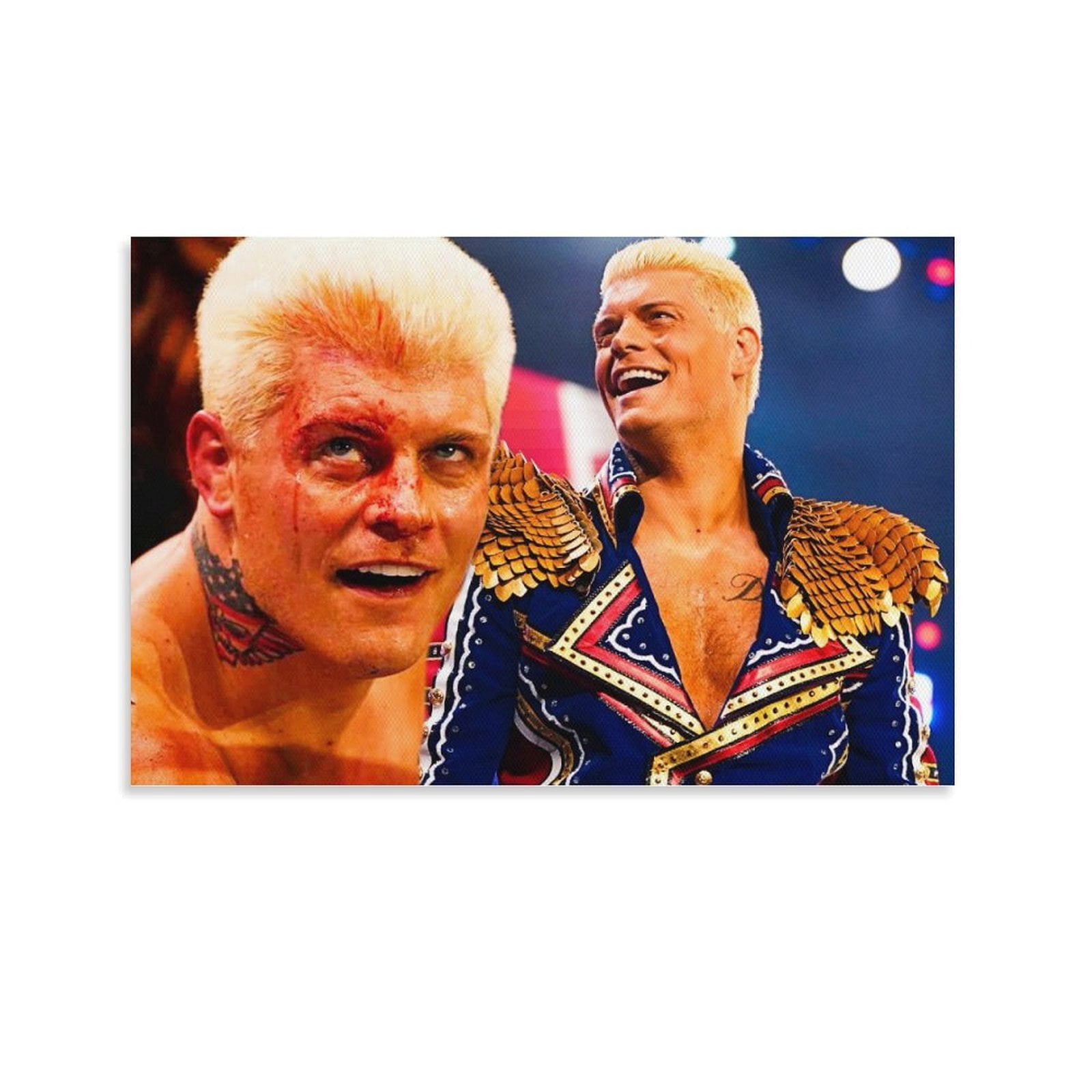 Professional Wrestler Cody Rhodes Cool Poster Artworks Canvas Poster ...