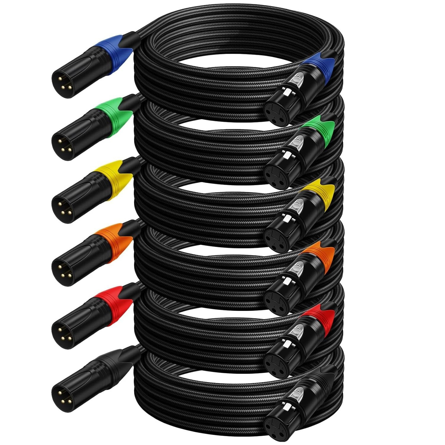 Professional XLR Male to Female Microphone Cable, Shielded Pure Copper ...