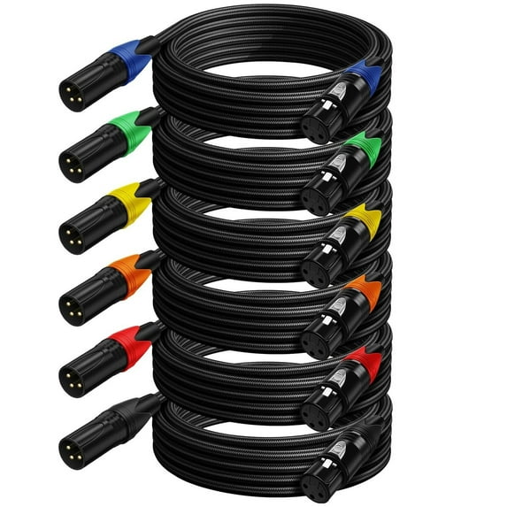 Professional XLR Male to Female Microphone Cable, Shielded Pure Copper ...