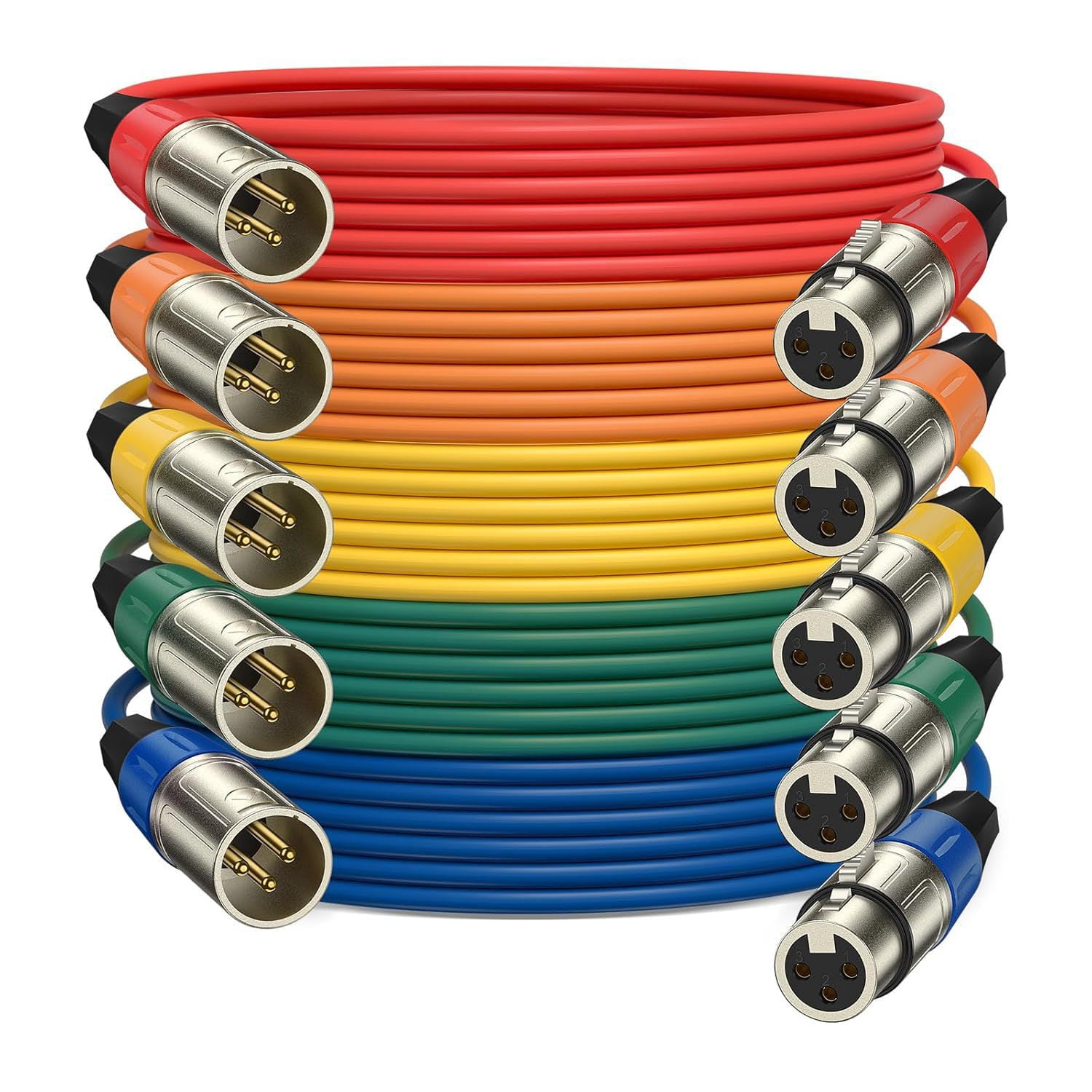 Professional XLR Microphone Cable, Zinc Alloy Shielded Pure Copper Male ...