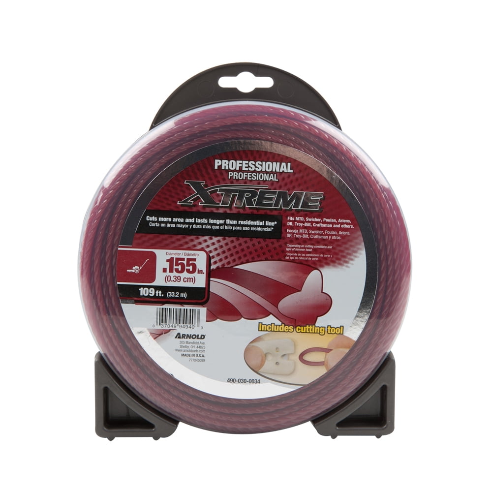 Professional Xtreme 109 ft. 0.155 in. Universal Twisted Trimmer Line ...