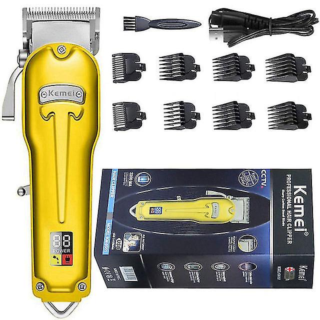 Professional adjuatable hair clipper barber all metal powerful grooming ...