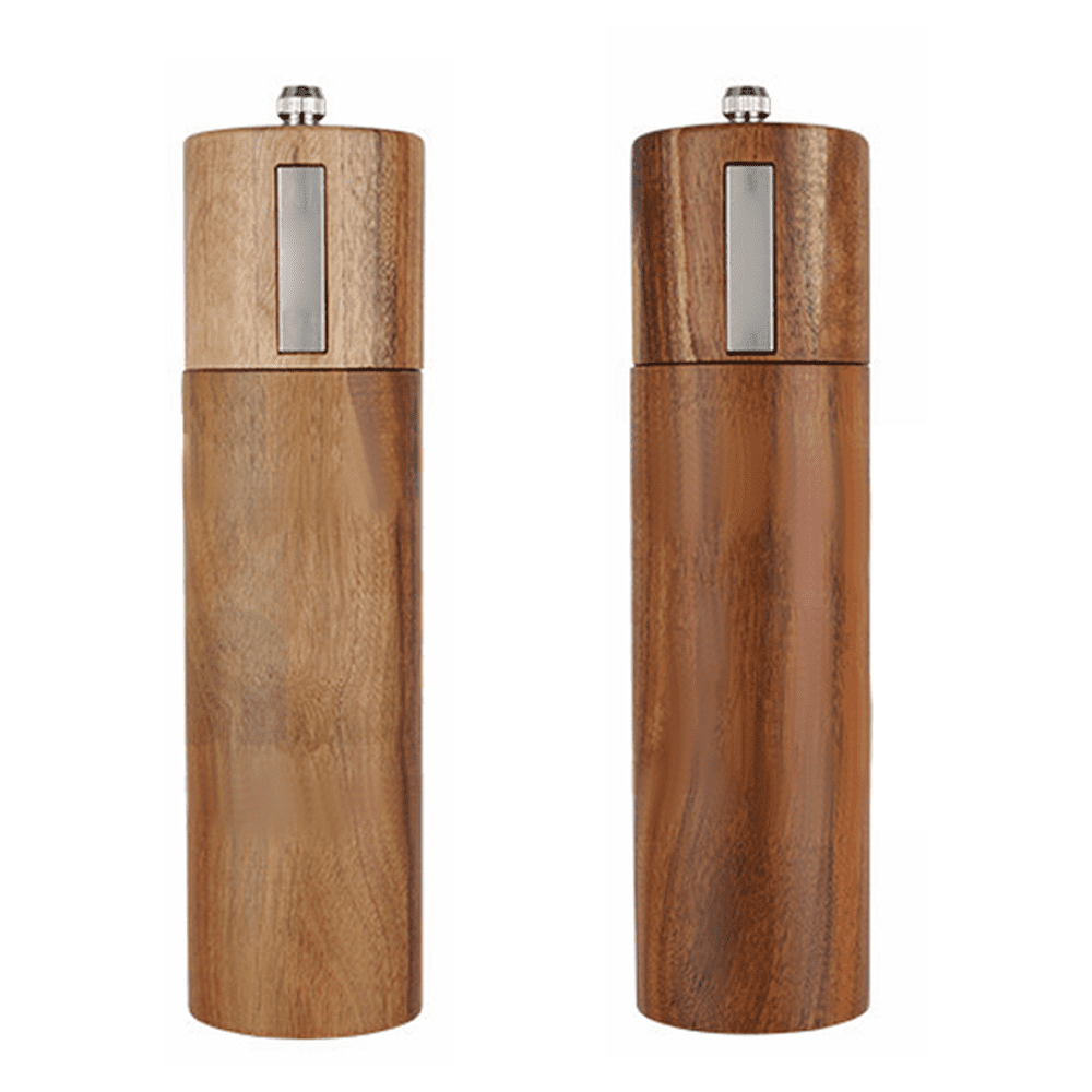 Professional-grade Walnut Wood Salt & Pepper Mill: Water Resistant ...