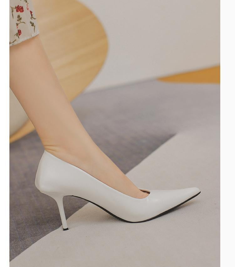 Professional high heels monochrome New Large Size Women's Shoes Fashion ...