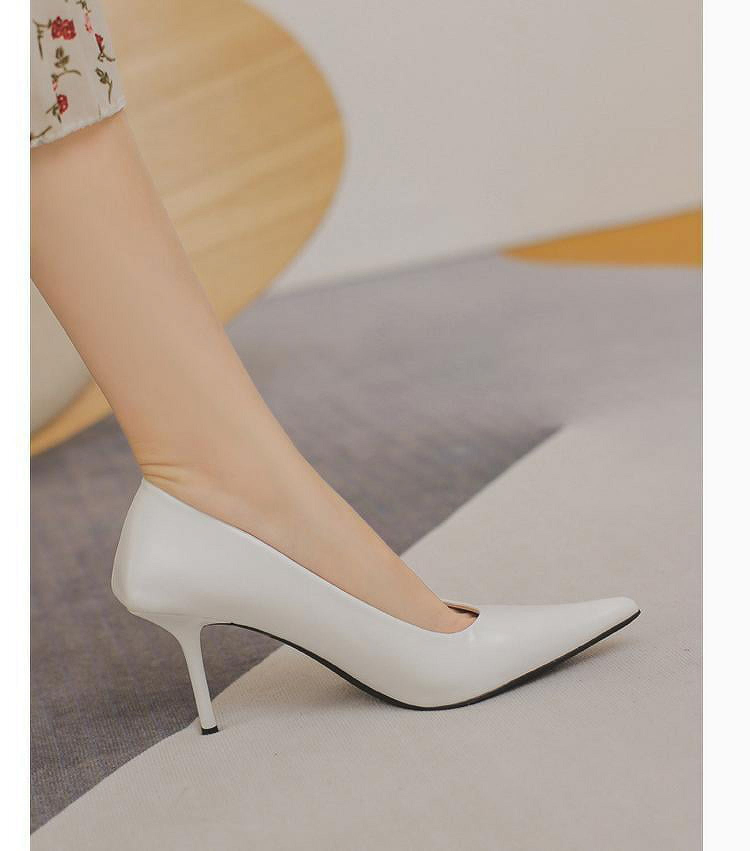 Professional high heels monochrome Women's high heels New Pointed High ...