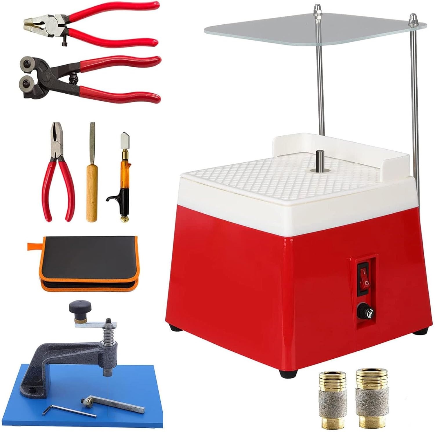 ProfessionalTile Glass Tool Kit, Mini Portable Stained Glass Art ...