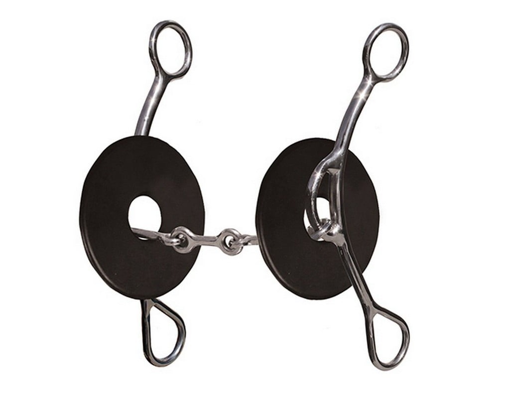 Professionals Choice Pozzi 8-3/4in 3pc Smooth Dogbone Snaffle Gag Bit ...