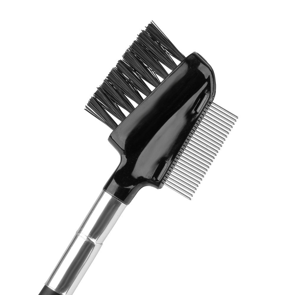 Professionl Dual Comb Brow Brush and Eyelash Comb Groomer - Walmart.com