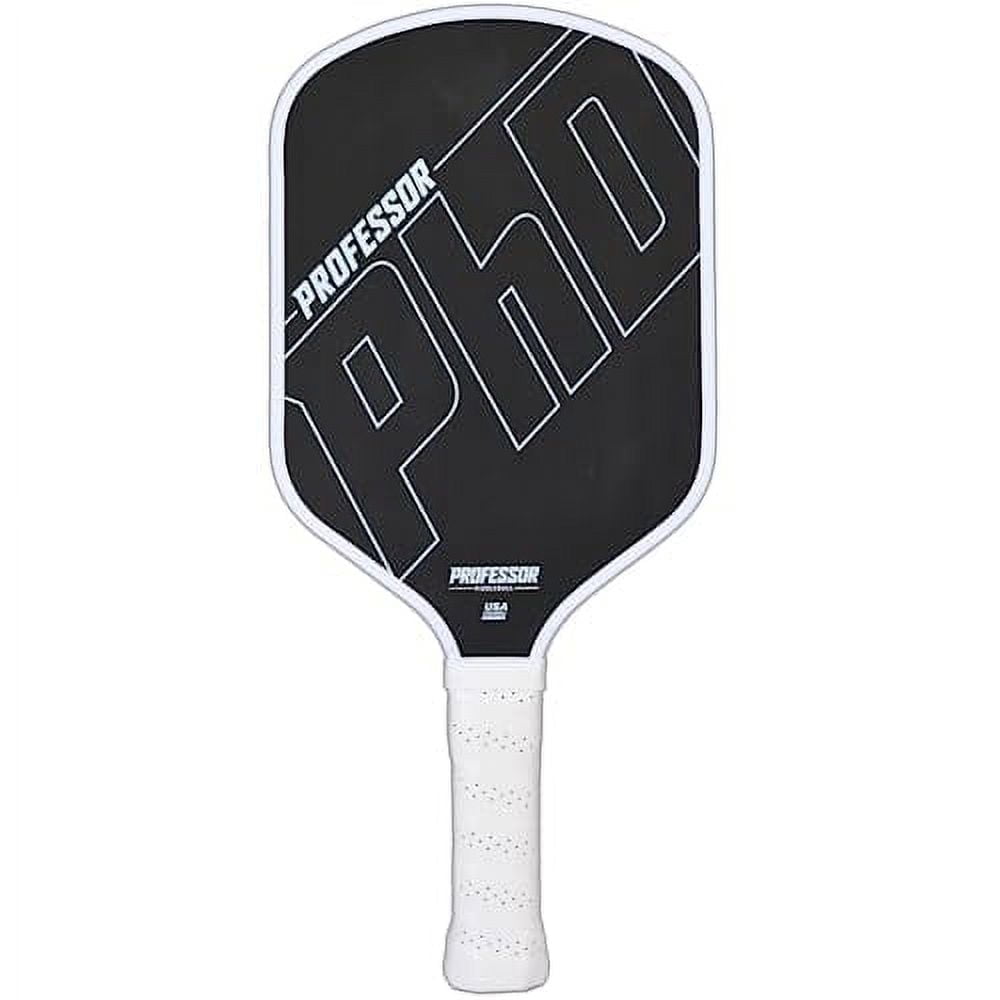 Professor Pickleball PhD Raw Carbon Fiber Pickleball Paddle - White Edge - Walmart.com