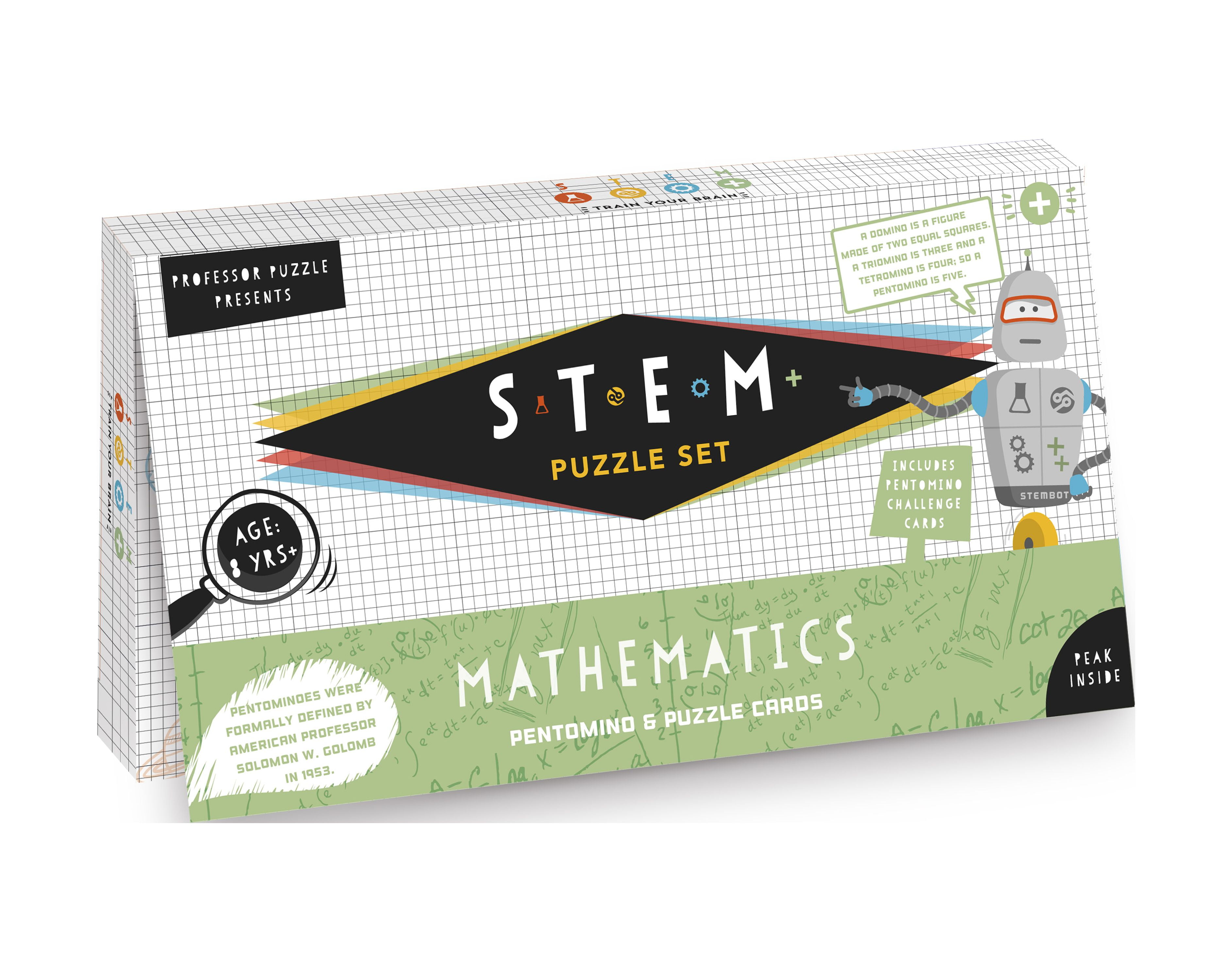 STEM Pentomino Puzzle Brain Teaser Challenges for Adults and Kids ...
