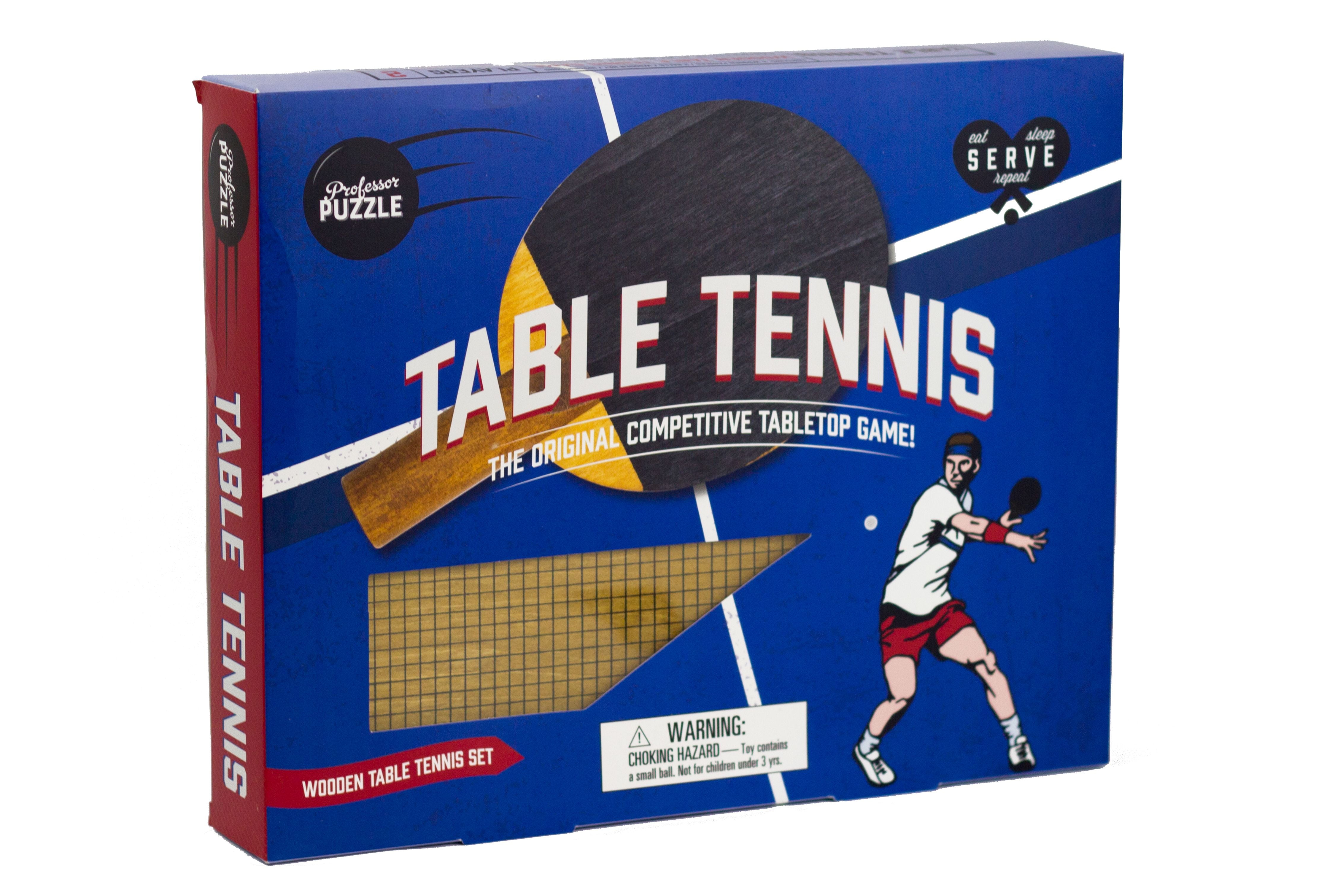 Professor Puzzle's - Wooden Tabletop Tennis Set - Walmart.com