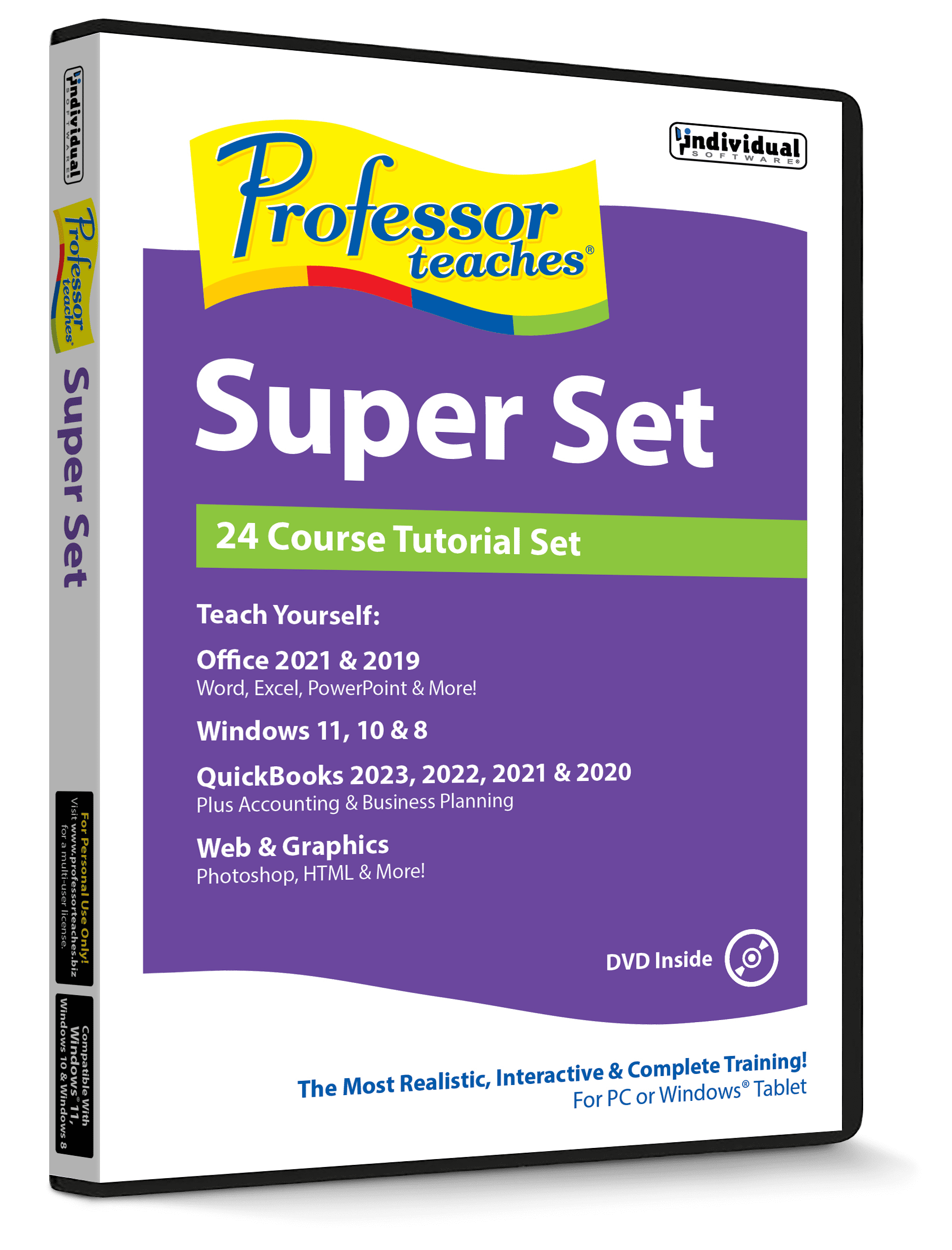 Professor Teaches Super Set 11, Microsoft Office 2021, Windows 11 ...