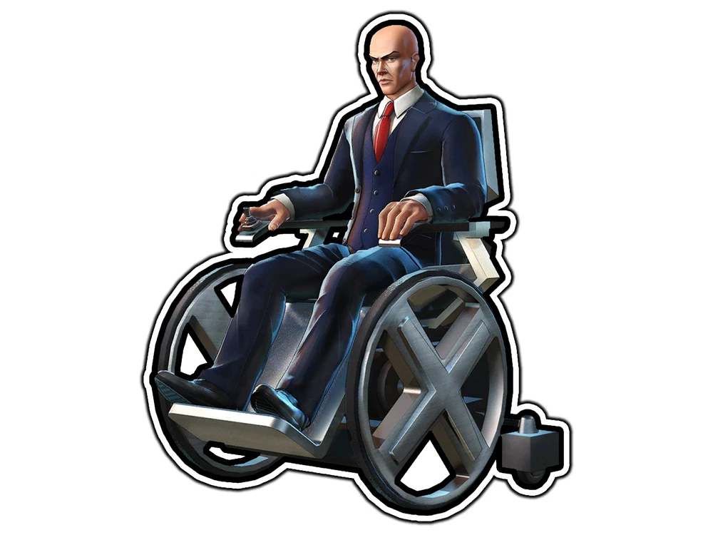 Professor X Wheelchair #1 Sticker Cartoon Sticker, Phone Decal Water ...