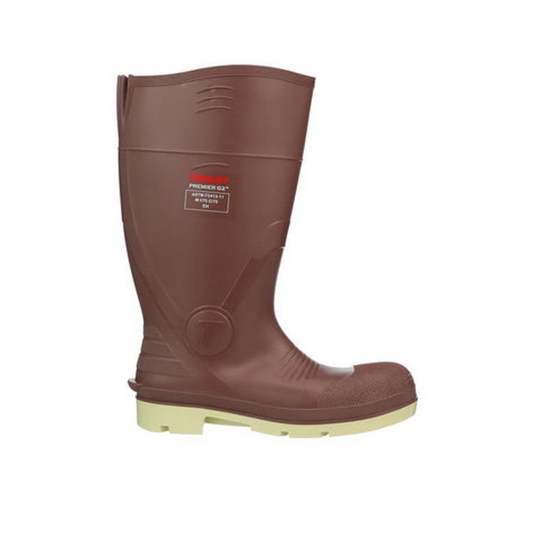 Men's Premier G2 Tall Rubber Boot, Composite Toe, 15" Height, Brick Red ...
