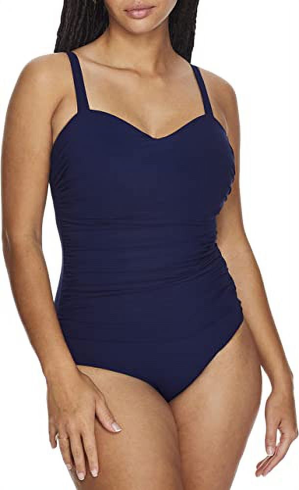 Profile By Gottex Tutti Frutti Navy Sweetheart One Piece Swimsuit Us