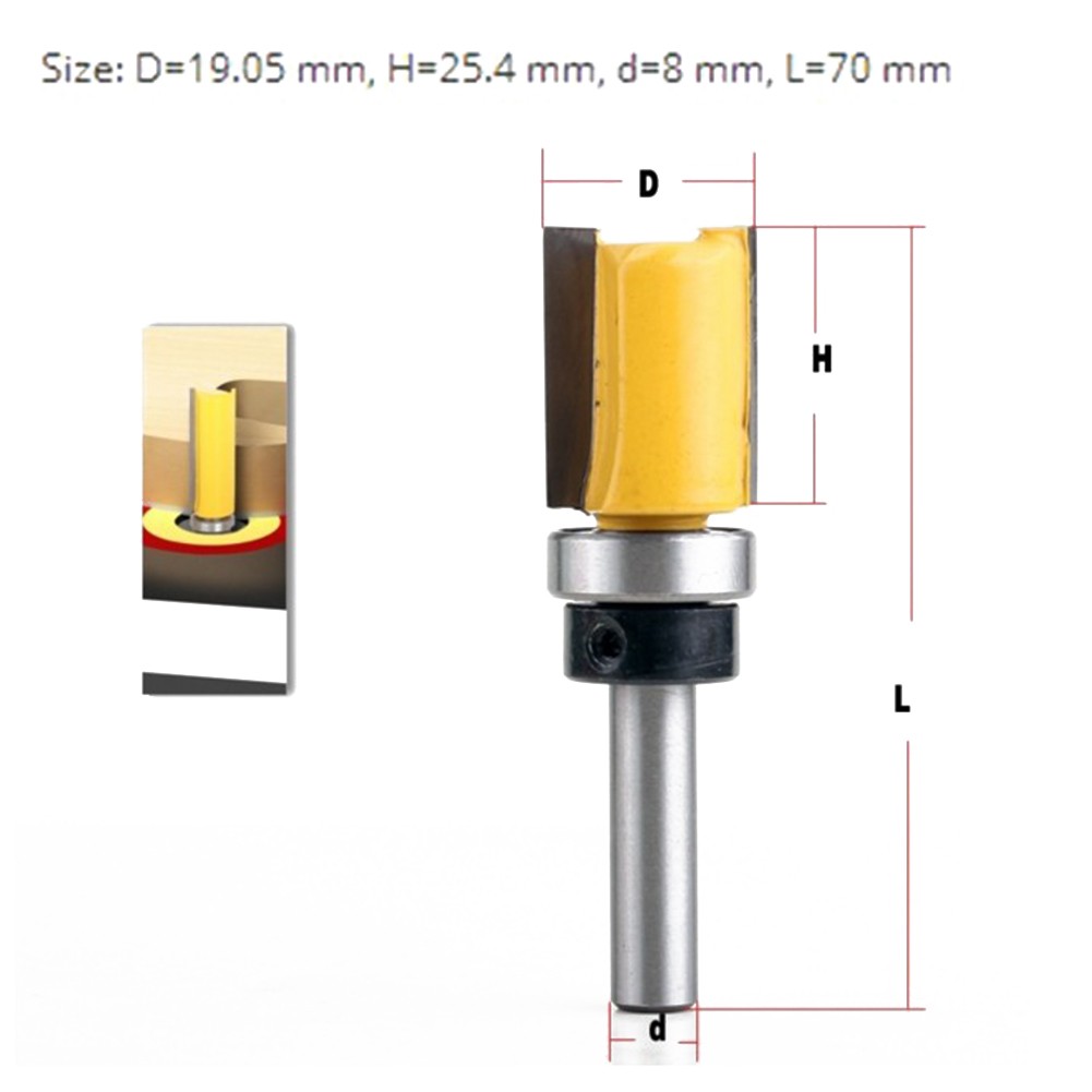 Profiling Trimmer Straight Edge Carbide Cutter for Woodworking ...