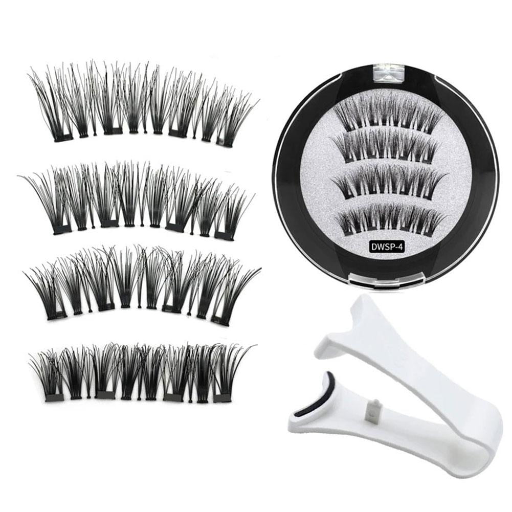 Profional Magnetic False Eyelashes - Fake False Lashes Set Kit L6G9 ...