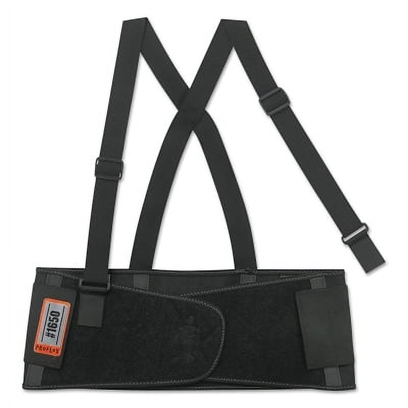 Proflex 1650 Economy Elastic Back Support, Large, Black | Bundle of 5 ...