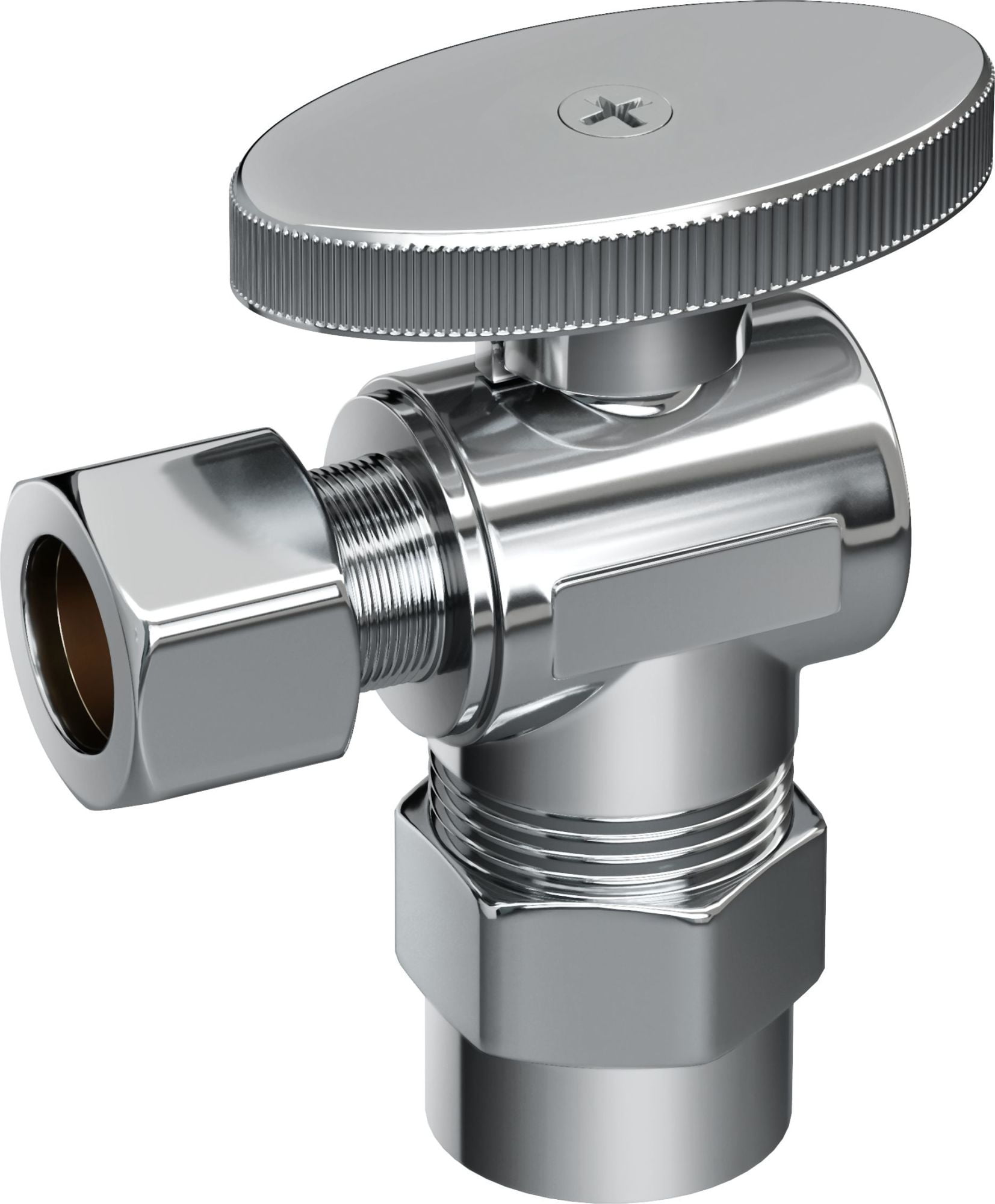 Proflo Pfxqav32c 1/2" X 3/8" Quarter Turn Angle Valve - Chrome ...