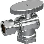 Proflo Pfxqas32c 1/2" X 3/8" Quarter Turn Angle Valve - Chrome ...