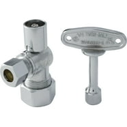 Proflo Pfxqss32c 1/2" X 3/8" Quarter Turn Straight Valve - Chrome ...
