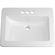 TOTO® 19" x 12-3/8" Rectangular Undermount Bathroom Sink with ...