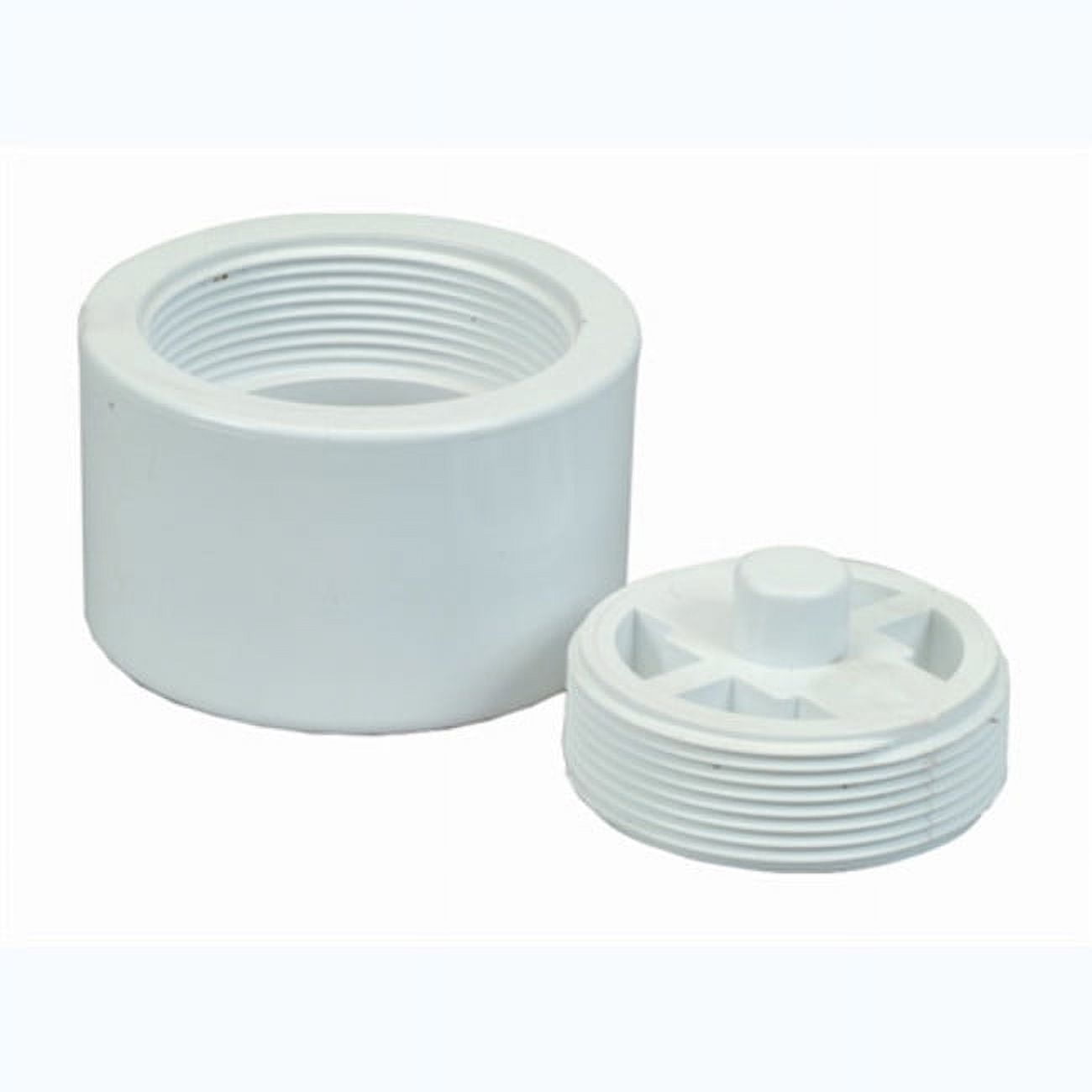 Proflo 4 in. Push On Plastic White Cleanout - Walmart.com